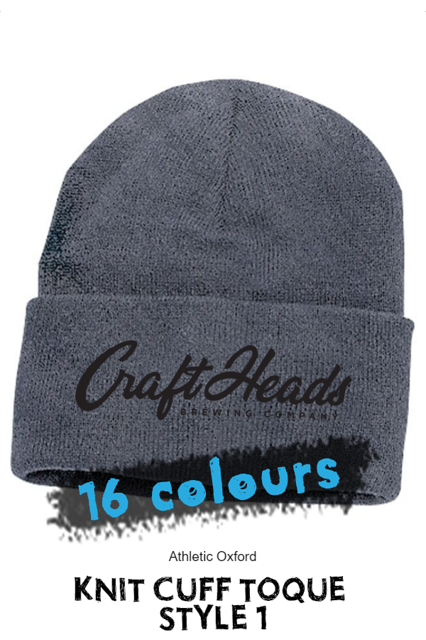 Custom Knit Cuff Toque - Style 1 | CRAFT HEADS BREWING COMPANY